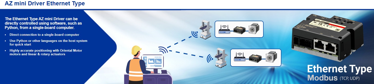 AZ-serie mini Ethernet driver van Oriental Motor | Act in Time